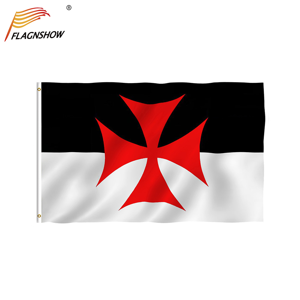 Flagnshow Catholic Knights Templar Battle Flag | FLAGNSHOW